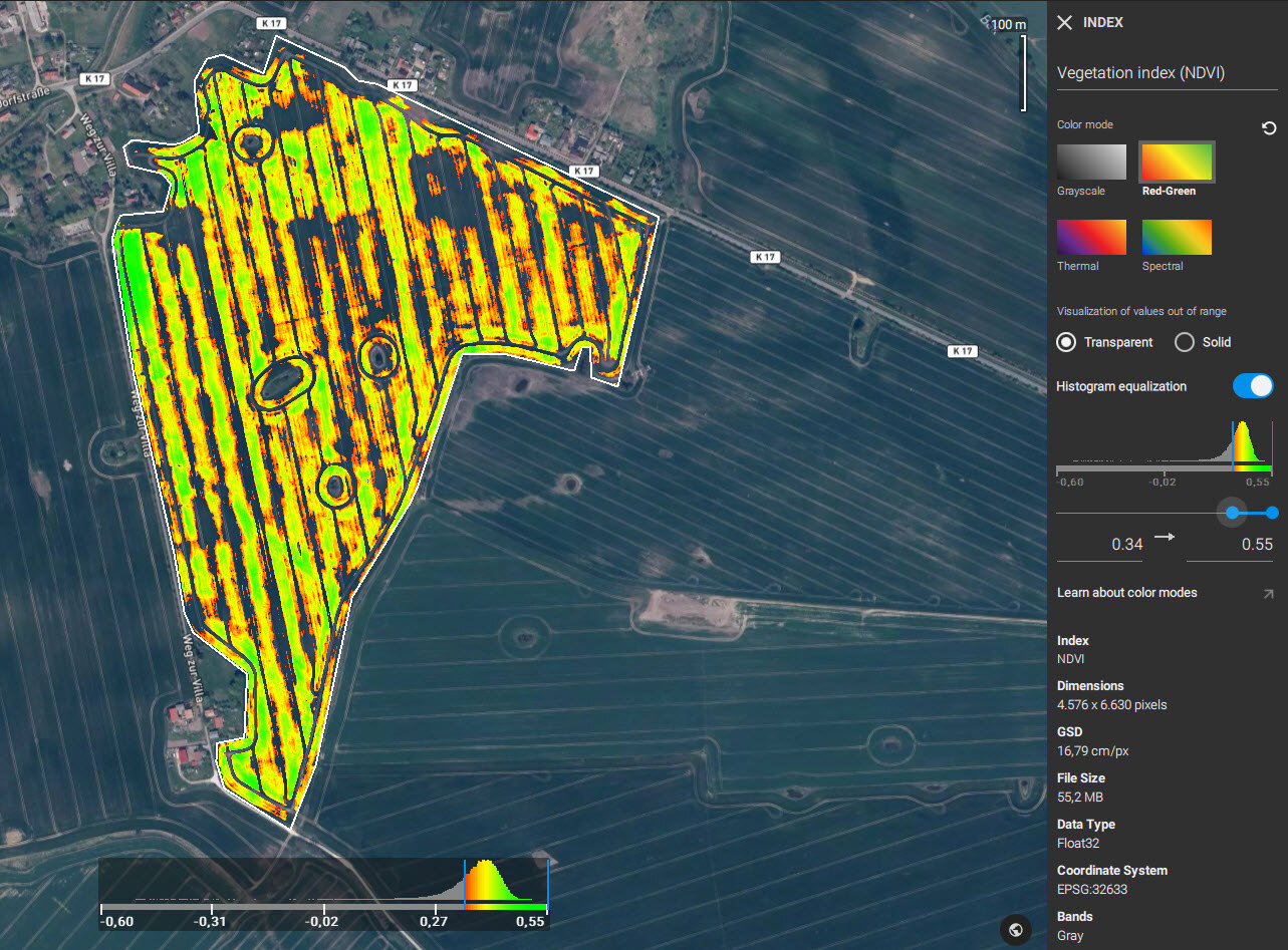 How to use the advanced layer visualization - PIX4Dfields